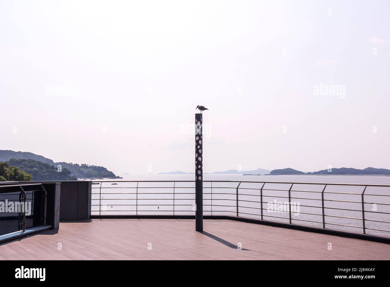 The beautiful seascape through the window Stock Photo - Alamy