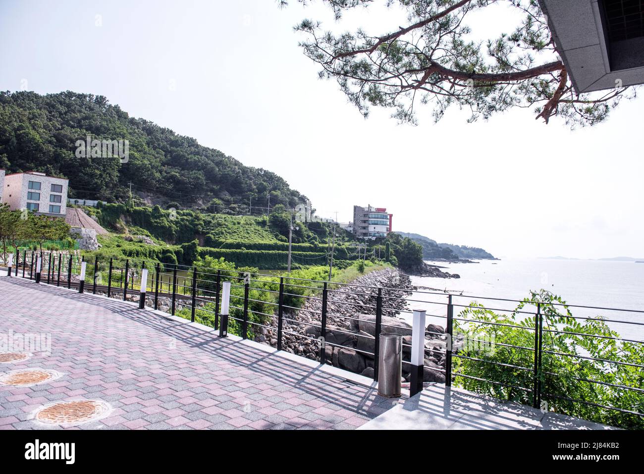 The beautiful seascape through the window Stock Photo - Alamy