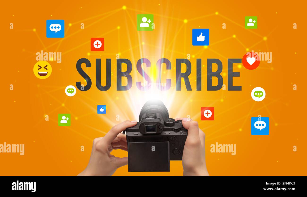 Using camera to capture social media content Stock Photo - Alamy