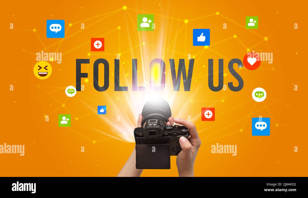 Using camera to capture social media content Stock Photo - Alamy