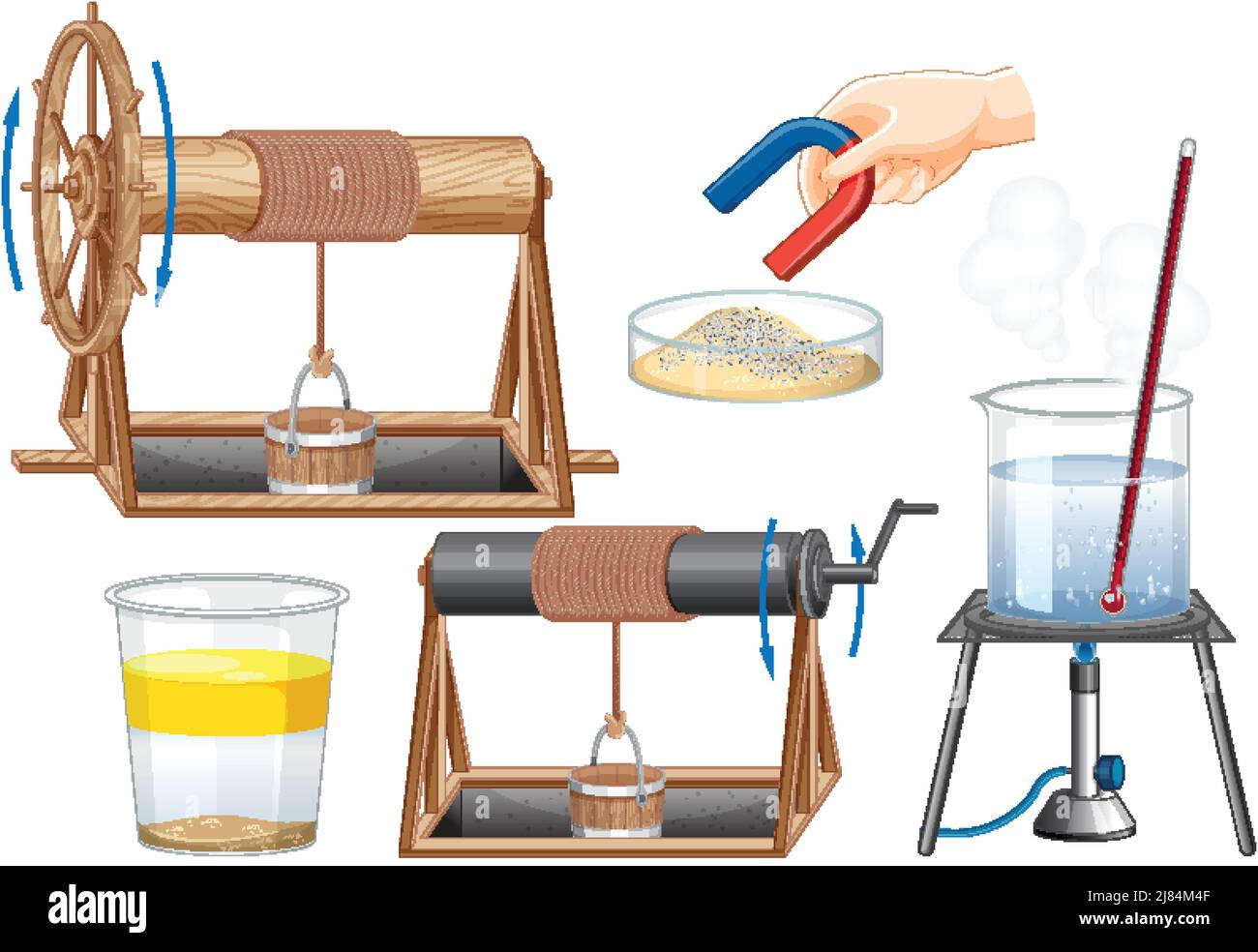 Set of equipment needed for science experiment illustration Stock Vector Image & Art - Alamy