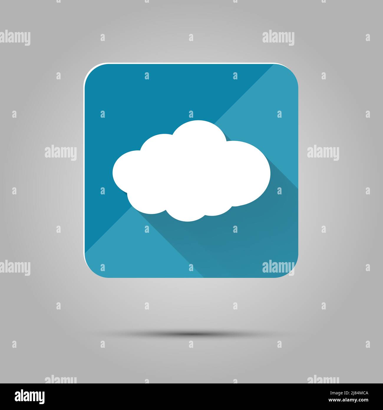 cloud icon isolated on background. Cloud flat illustration vector ...
