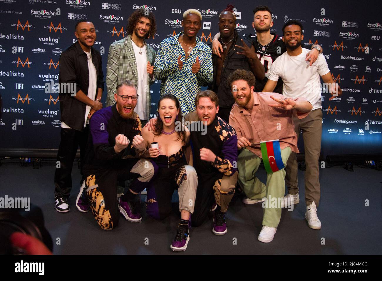 Turin, Italy. 12th May2022. Photocall of singers qualyfied for 2022 ...