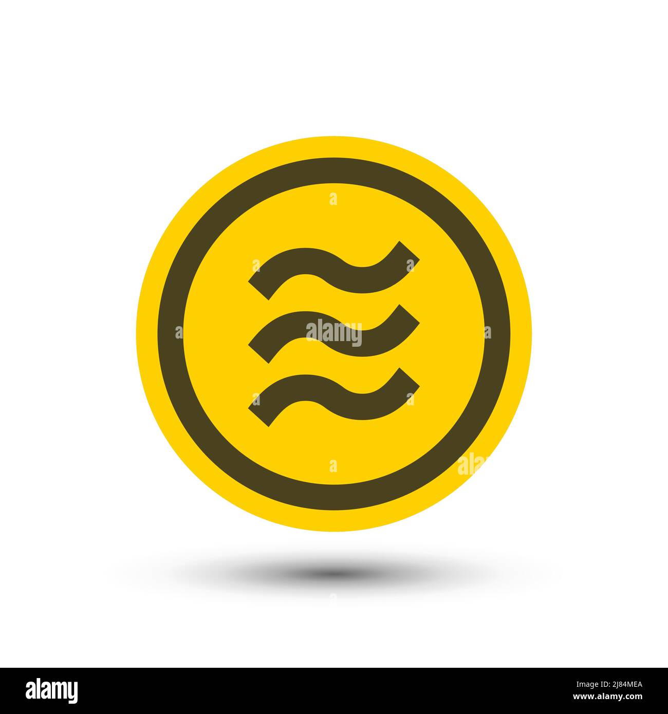 Libra coin.logo finance on white background.vector Illustrator Stock ...