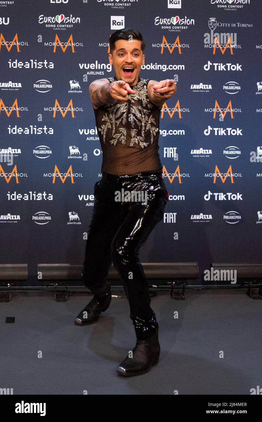 Turin, Italy. 12th May2022. Romanian singer WRS photo call after ...