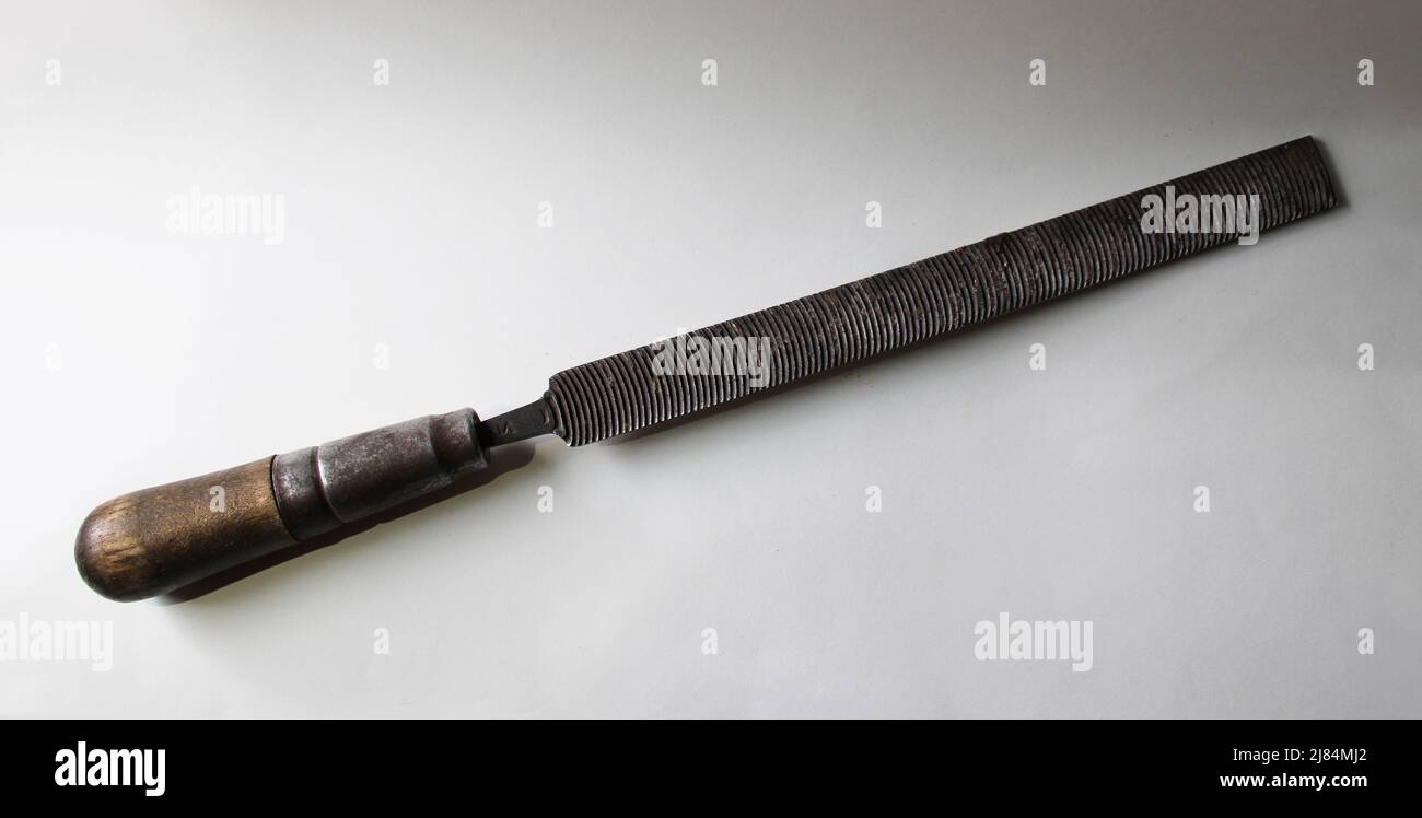 An Old Metal Rasp Tool Stock Photo - Alamy