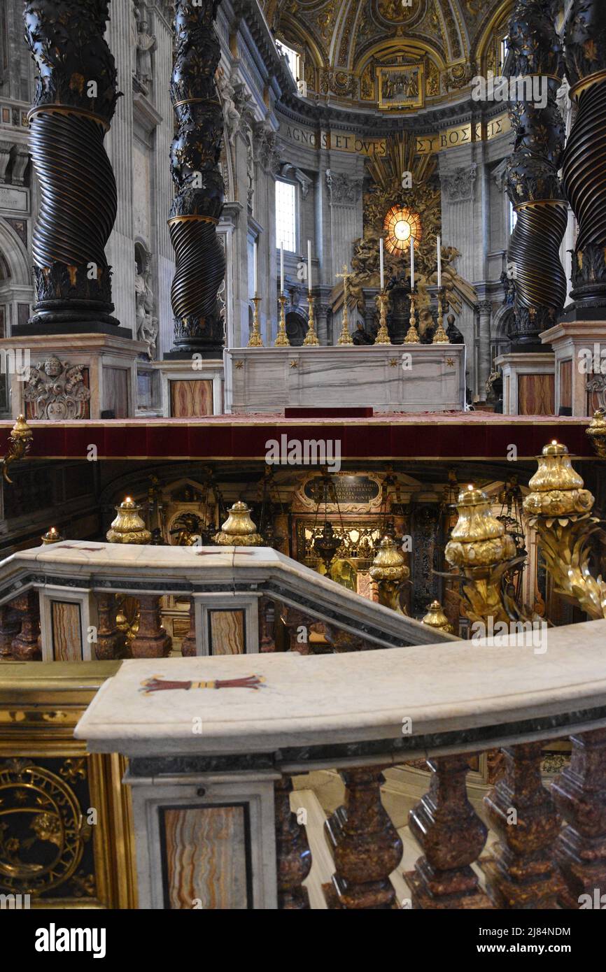 The Confessio (Confession) by Carlo Maderno (1615-1617) Saint Peter's ...