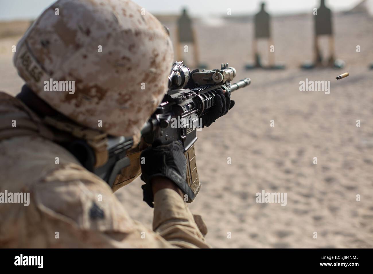 RAS AL QARAIN, Bahrain (May 11, 2022) – A U.S. Marine assigned to Fleet ...