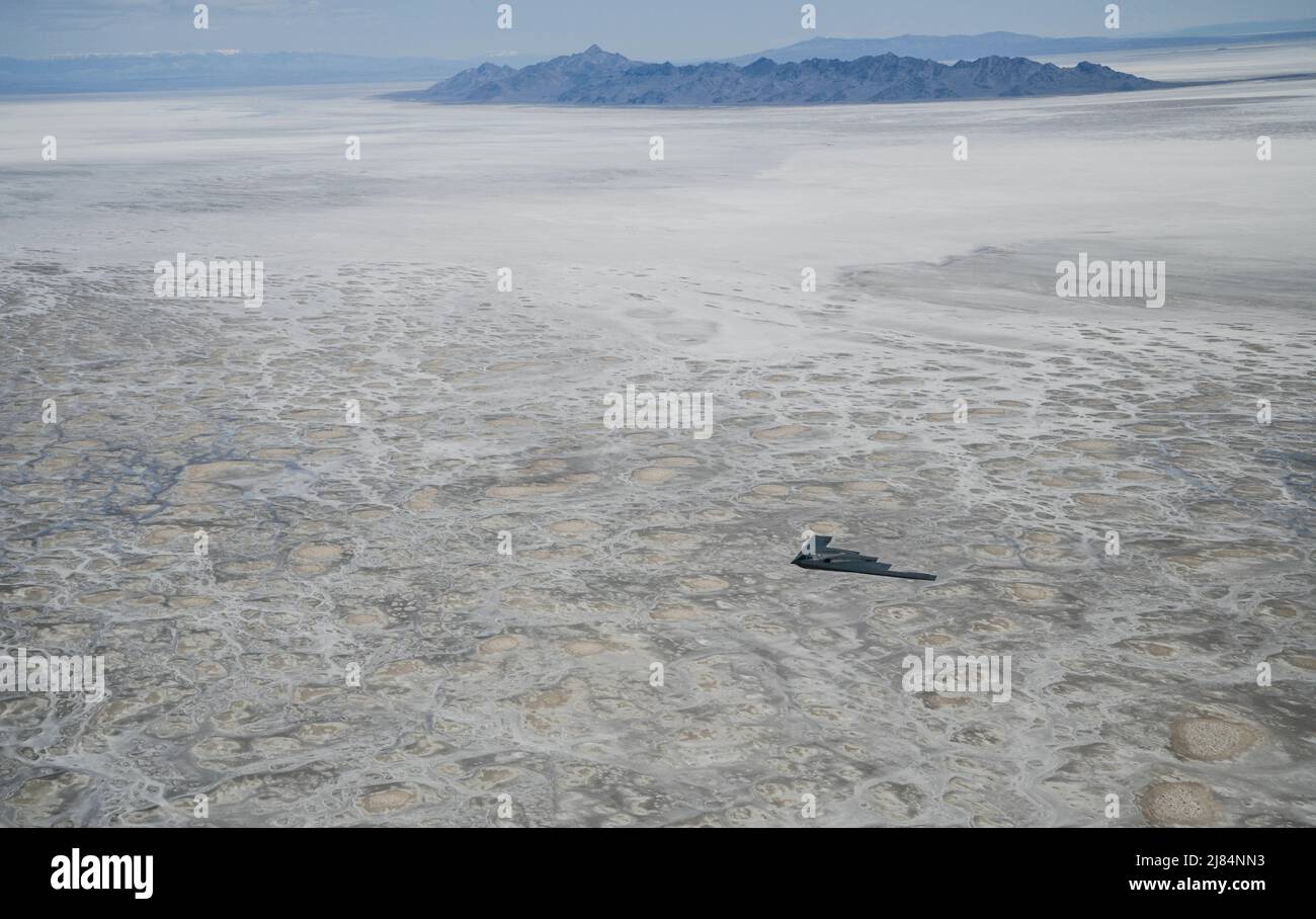 A U.S. Air Force B-2 Spirit stealth bomber, assigned to the 509th Bomb ...