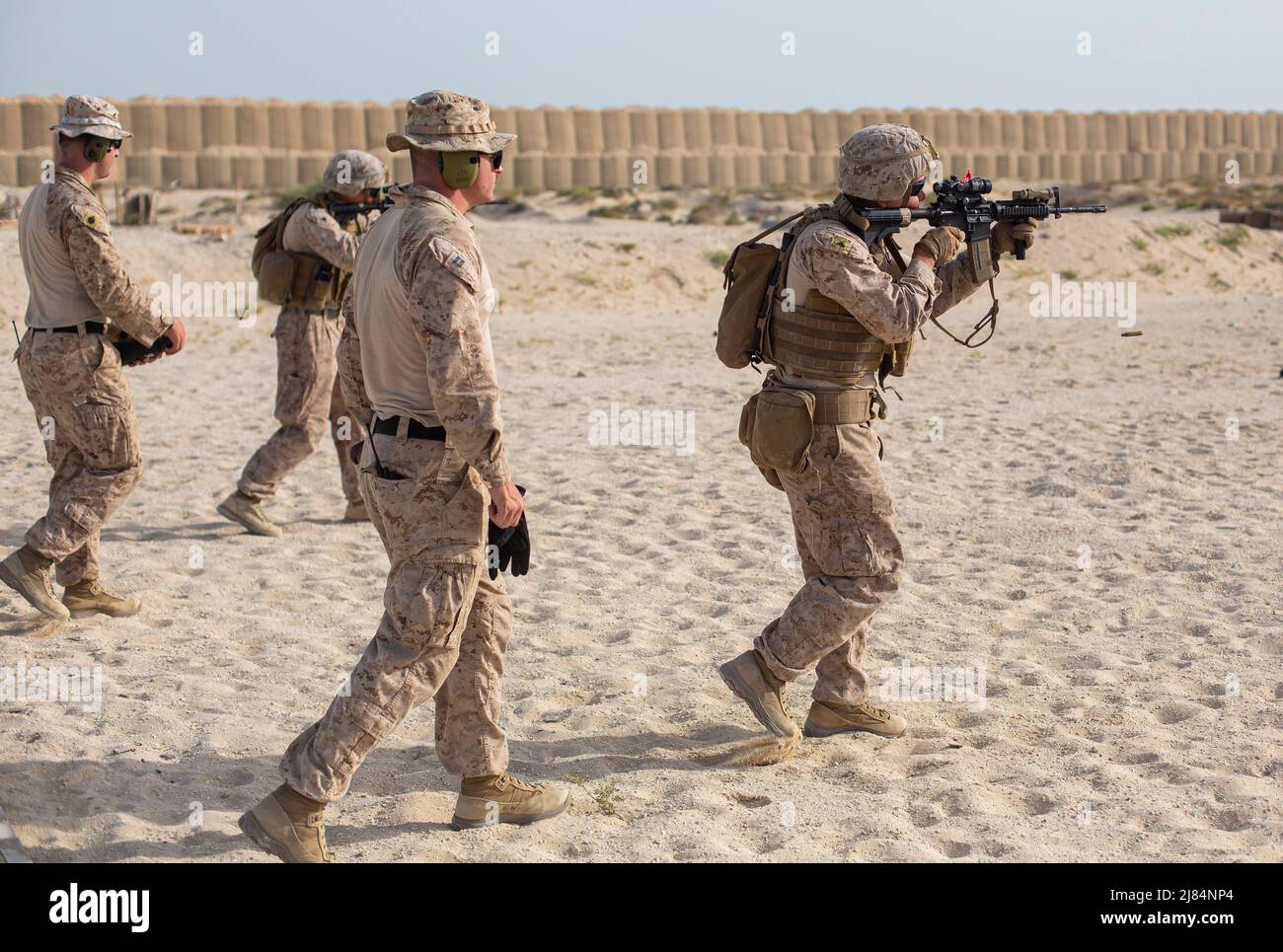 RAS AL QARAIN, Bahrain (May 11, 2022) – A U.S. Marine assigned to Fleet ...