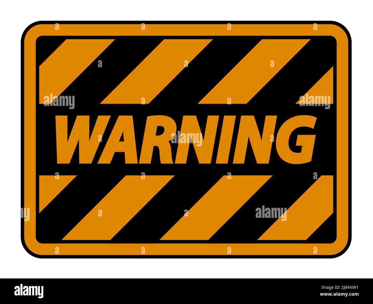 Warning Sign On White background Stock Vector Image & Art - Alamy