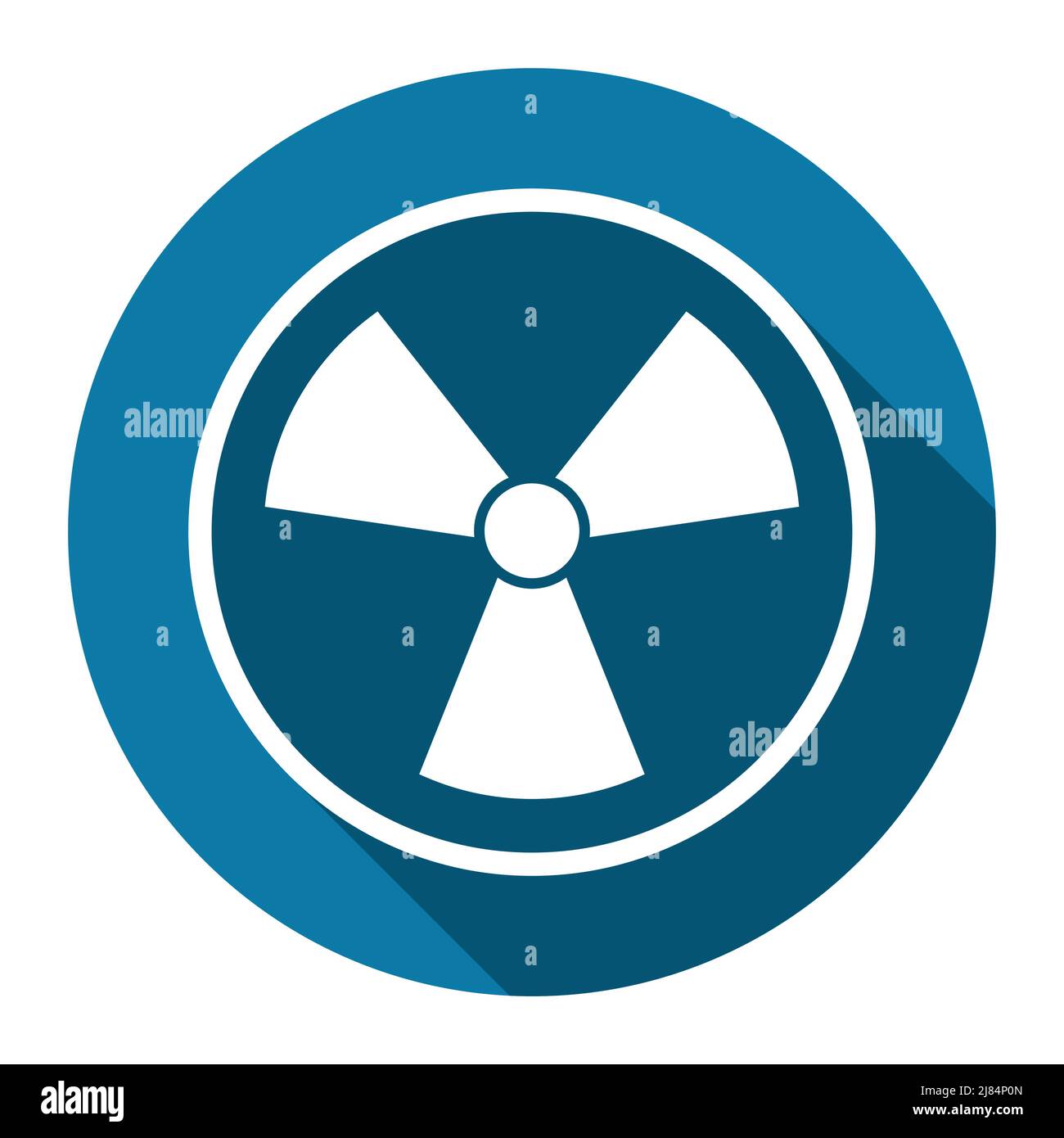 radiation icon symbol with long shadow black,Simple design style.vector ...