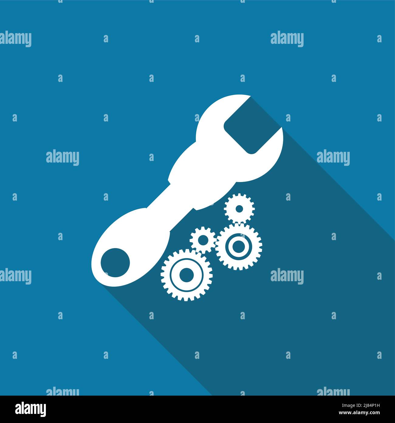 Service Tool icon on white background,Simple design style,Vector ...