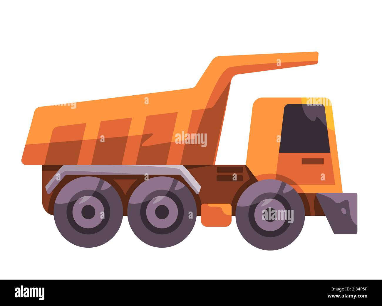 Truck loader construction mining vehicle truck illustration yellow toy ...