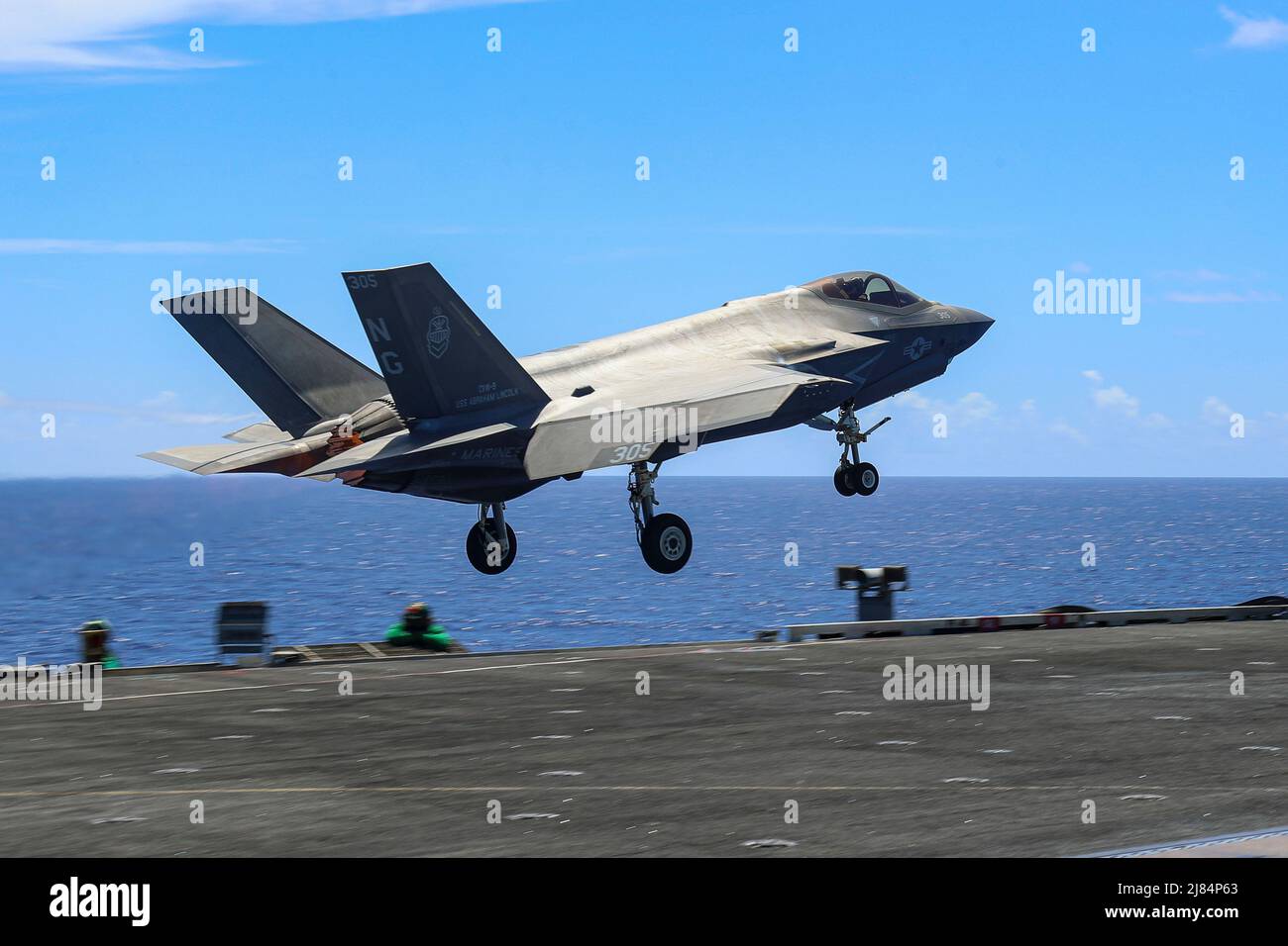 PHILIPPINE SEA (May 12, 2022) An F-35C Lightning II, assigned to the ...