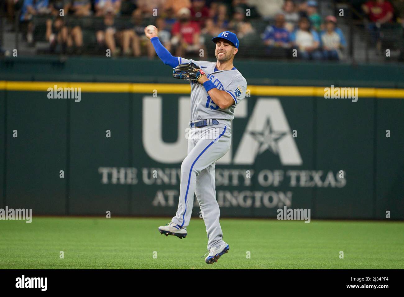 May 11, 2022: Kansas City second baseman Whit Merrifield (15) makes a ...