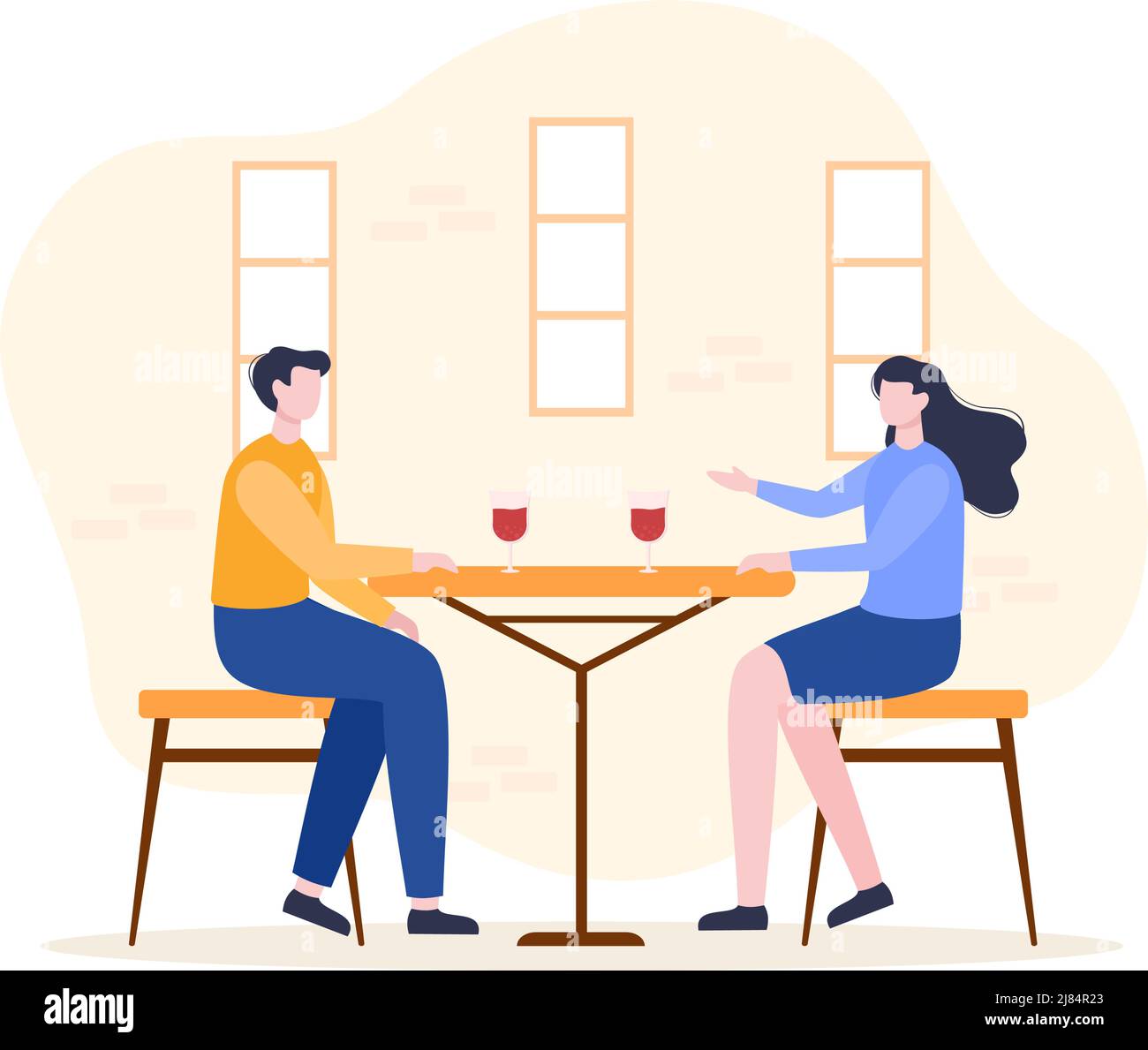 People Eating, Talking, Drinking and Working at Tables on Cafe or ...