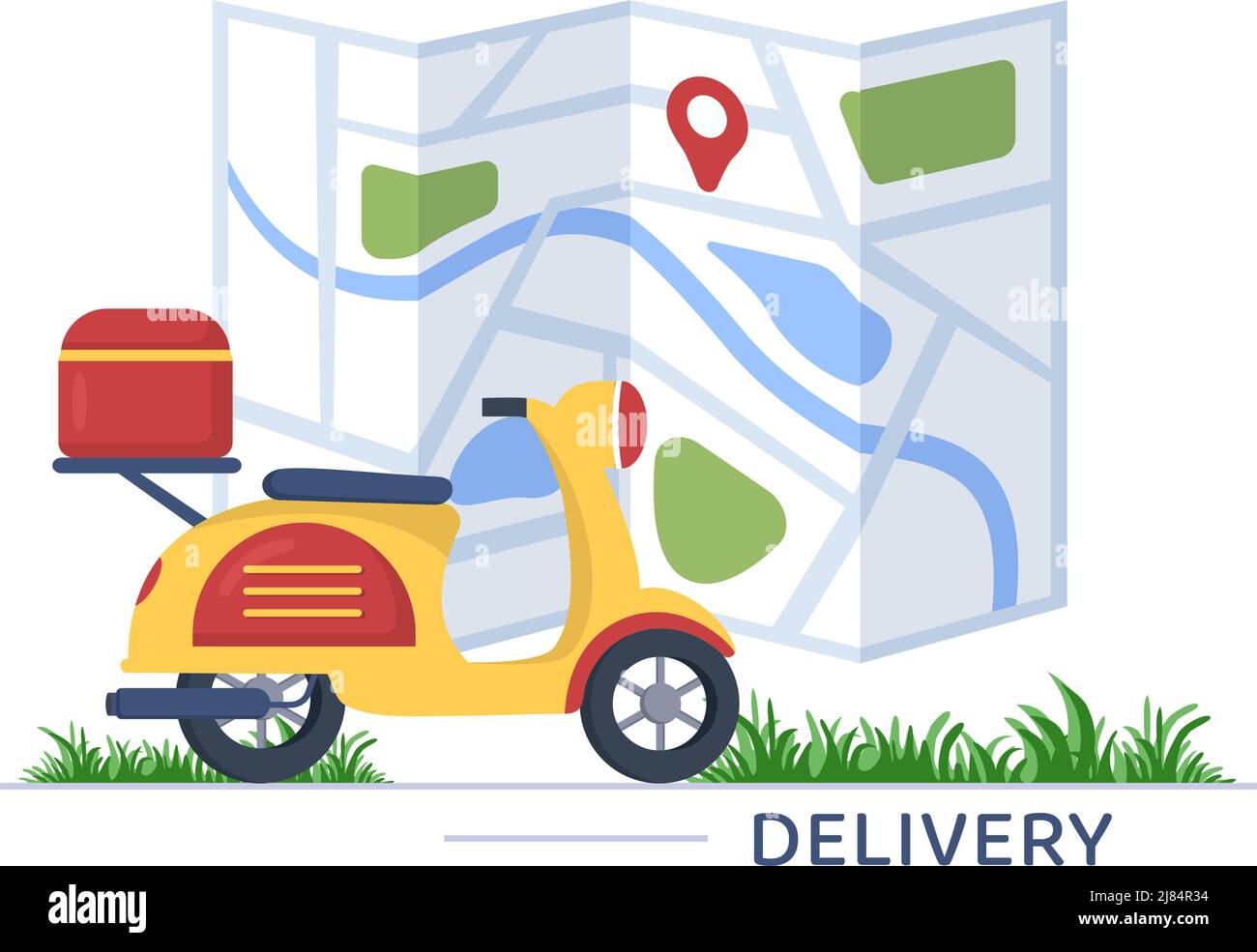 Food Delivery Service App on a Tracking Smartphone to Order Ready Meals ...