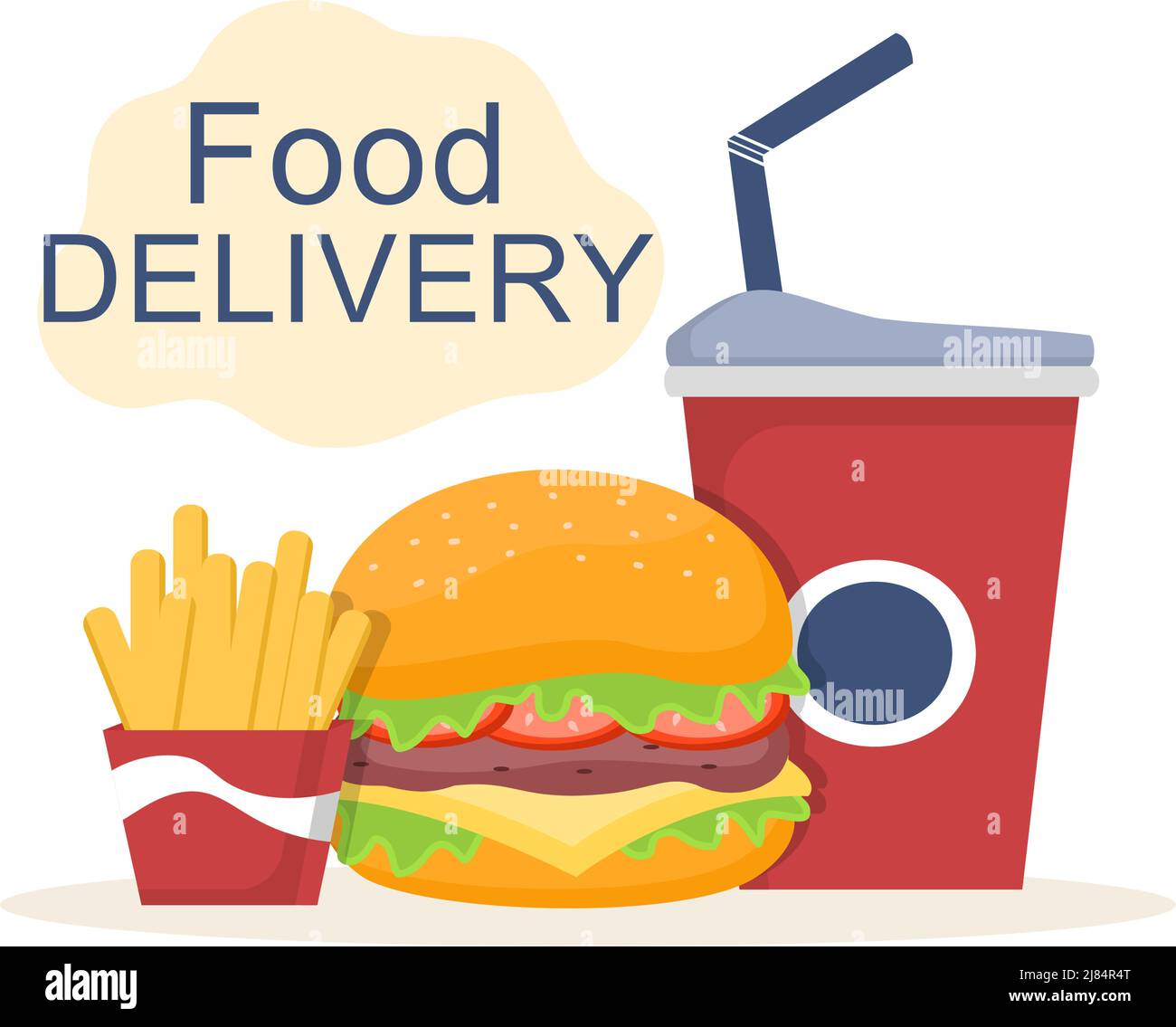 Food Delivery Service App on a Tracking Smartphone to Order Ready Meals ...