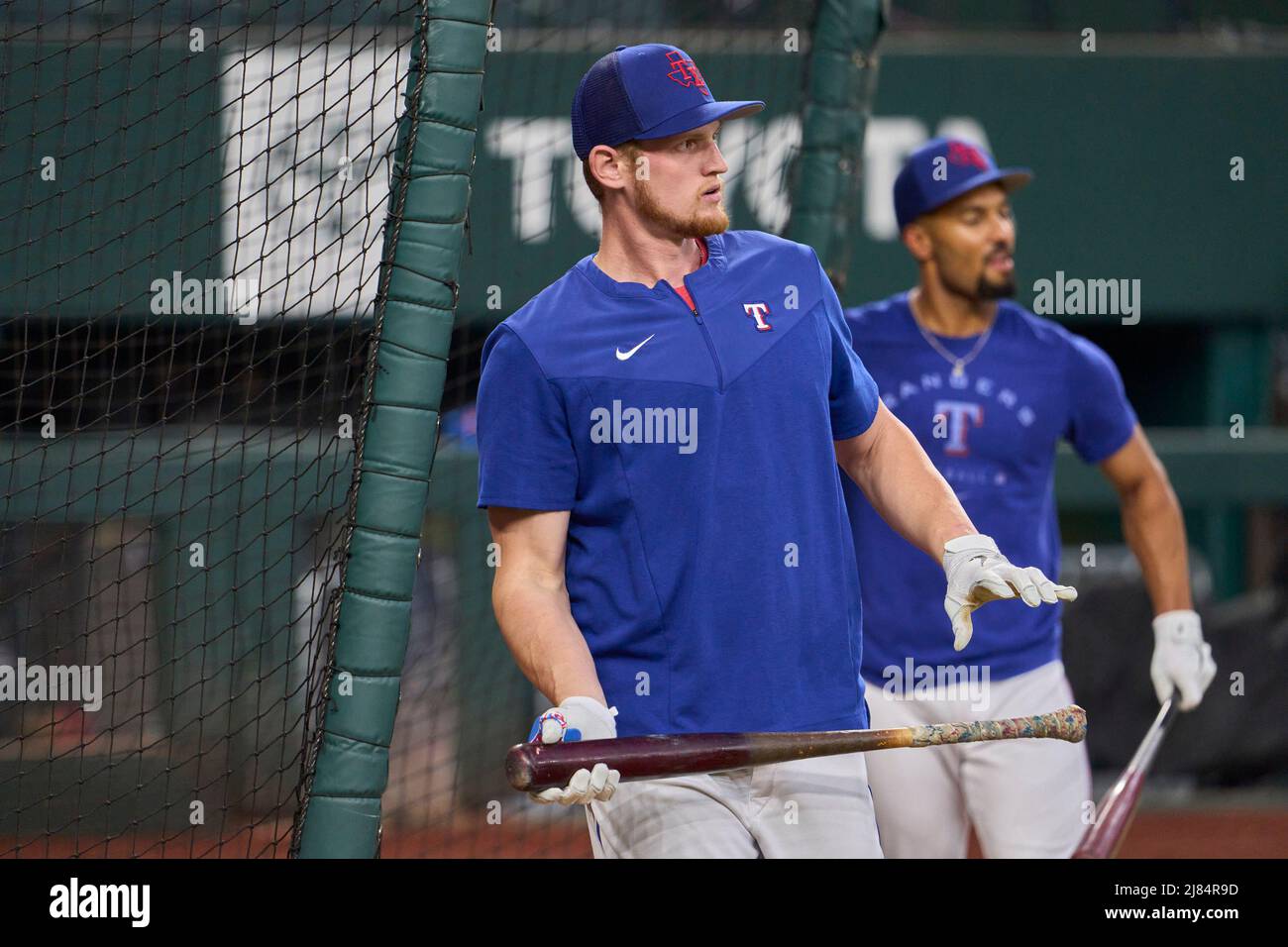 May 11, 2022: Texas catcher Sam Huff (55) during pre game with the ...