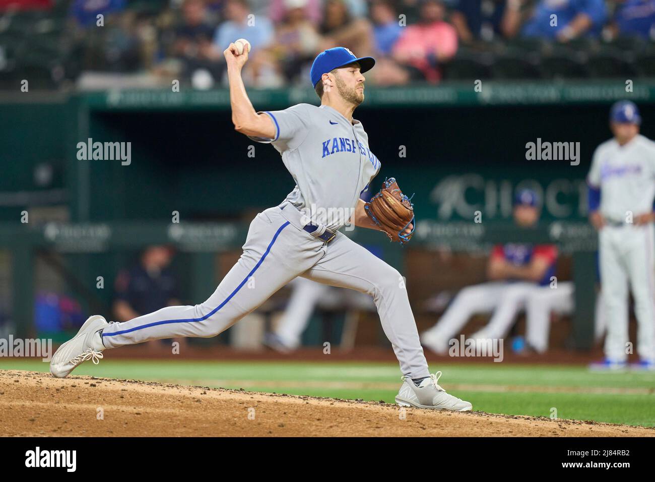 Dallas TX, USA. 11th May, 2022. Kansas City pitcher Collin Snider (40 ...
