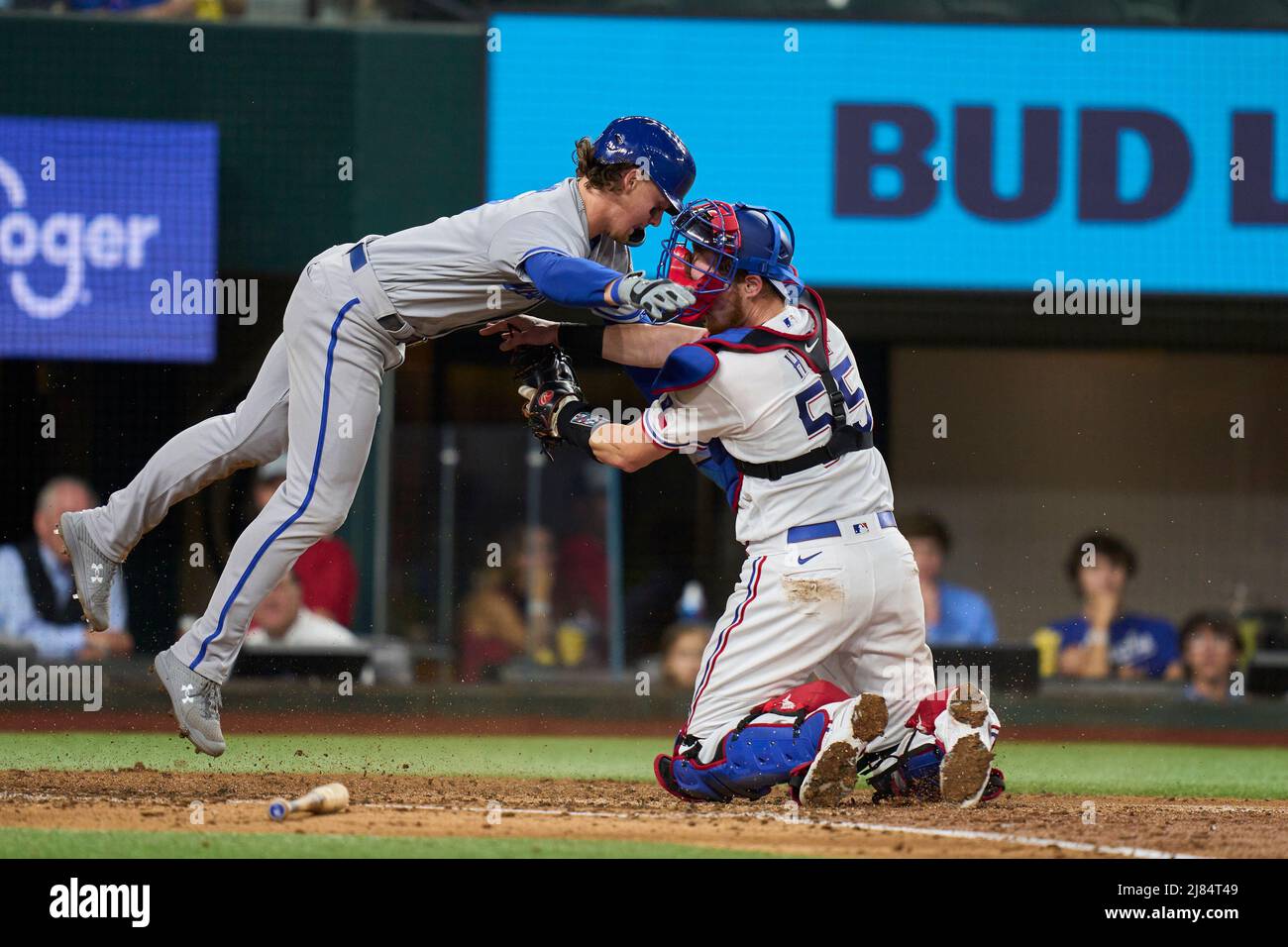 May 11, 2022: Kansas City third baseman Bobby Witt jr. (7) tagged out ...