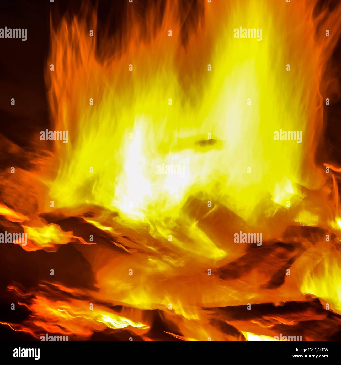 Fire flames on black background, Blaze fire flame texture background ...