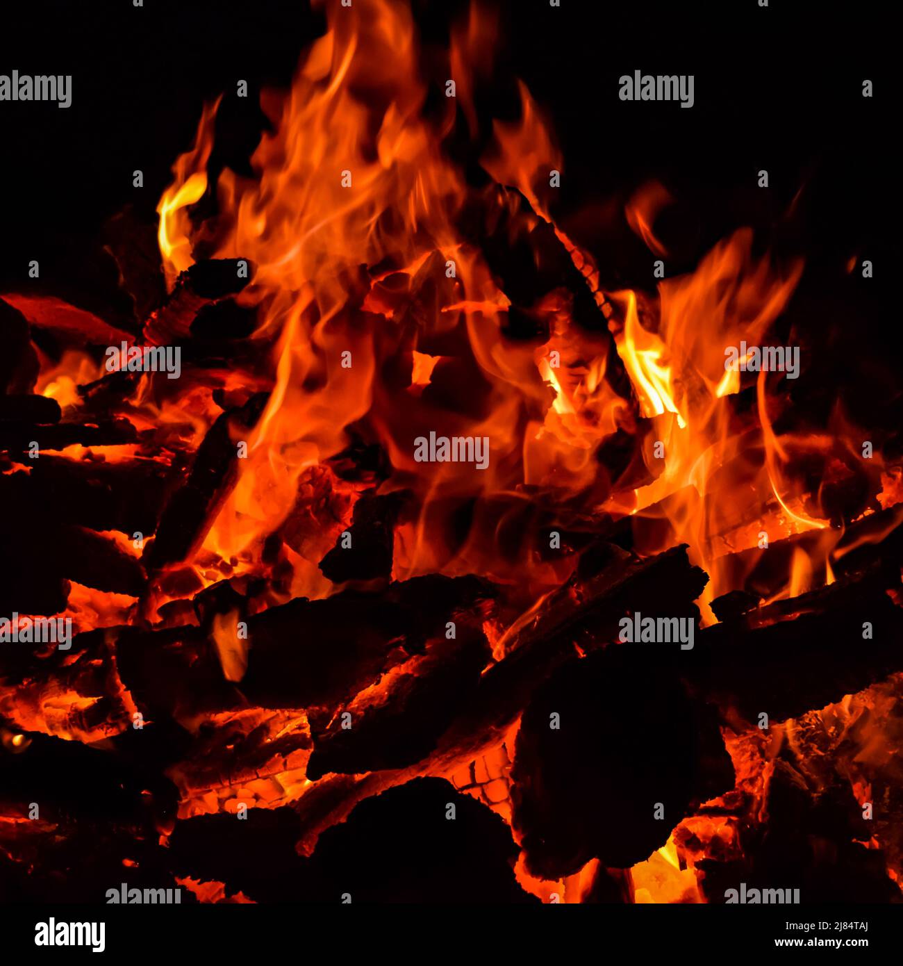Fire flames on black background, Blaze fire flame texture background ...