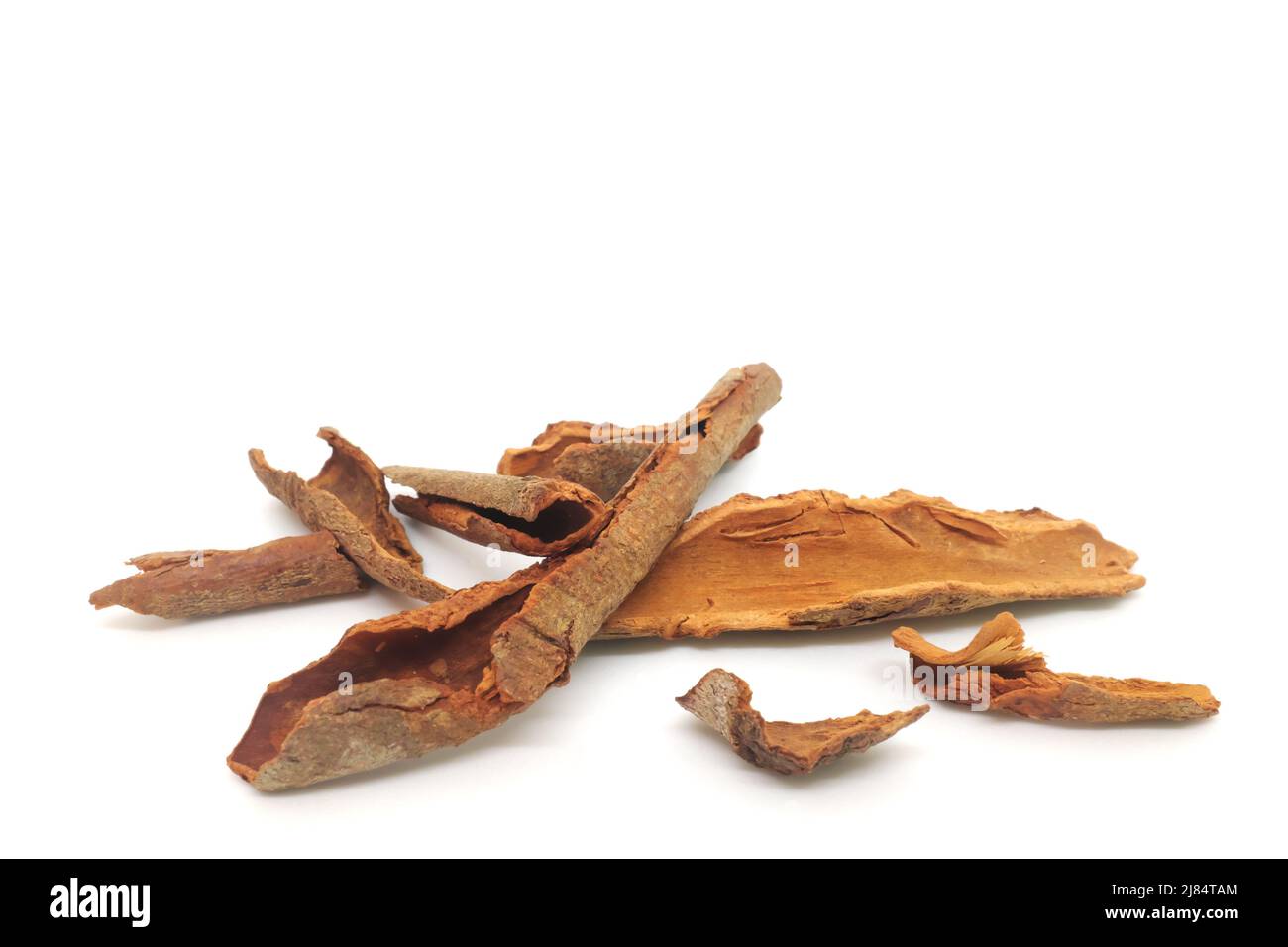Cinnamon bark spice isolated on white background Stock Photo - Alamy