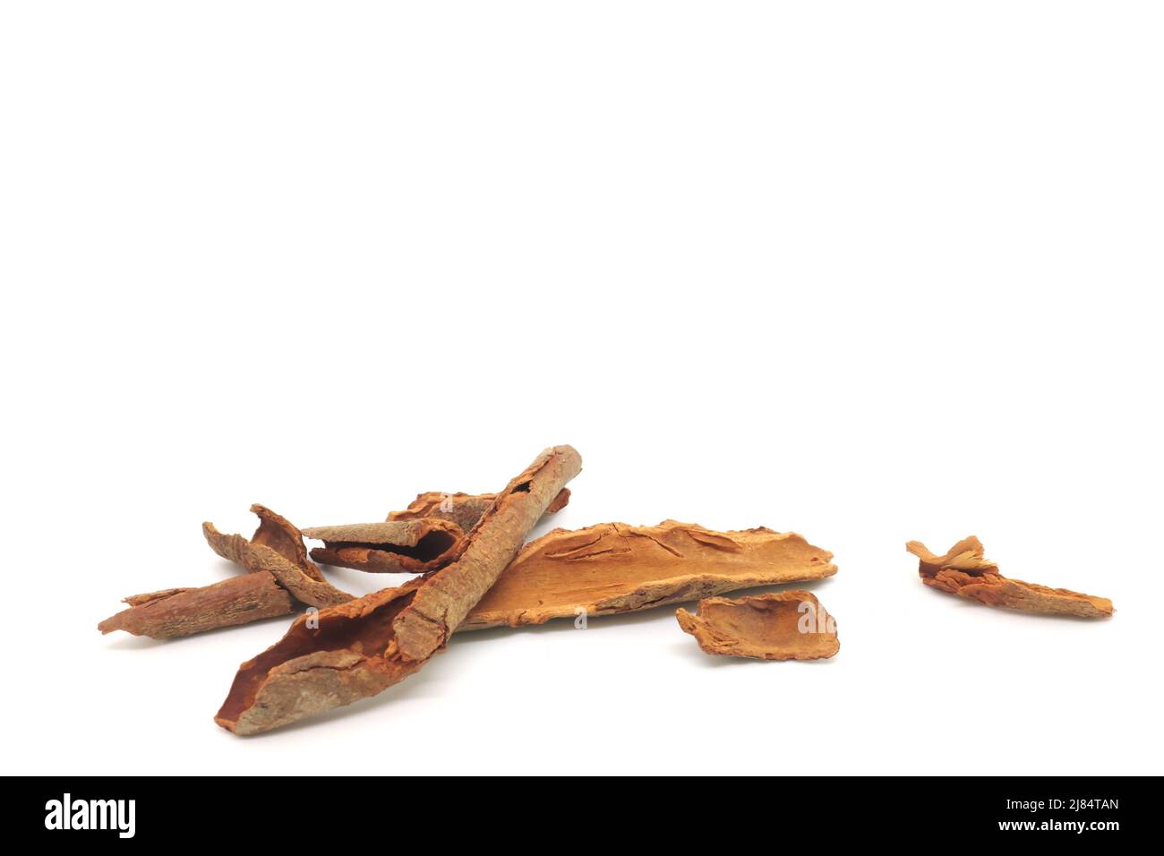 Cinnamon bark spice isolated on white background Stock Photo - Alamy