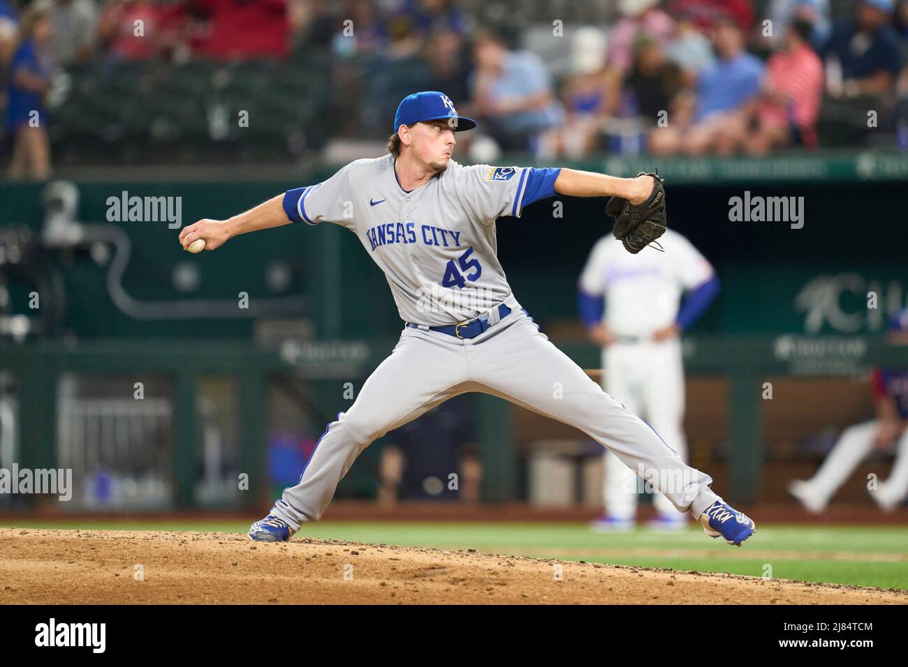 May 11, 2022: Kansas City pitcher Taylor Clarke (45) throws a pitch ...