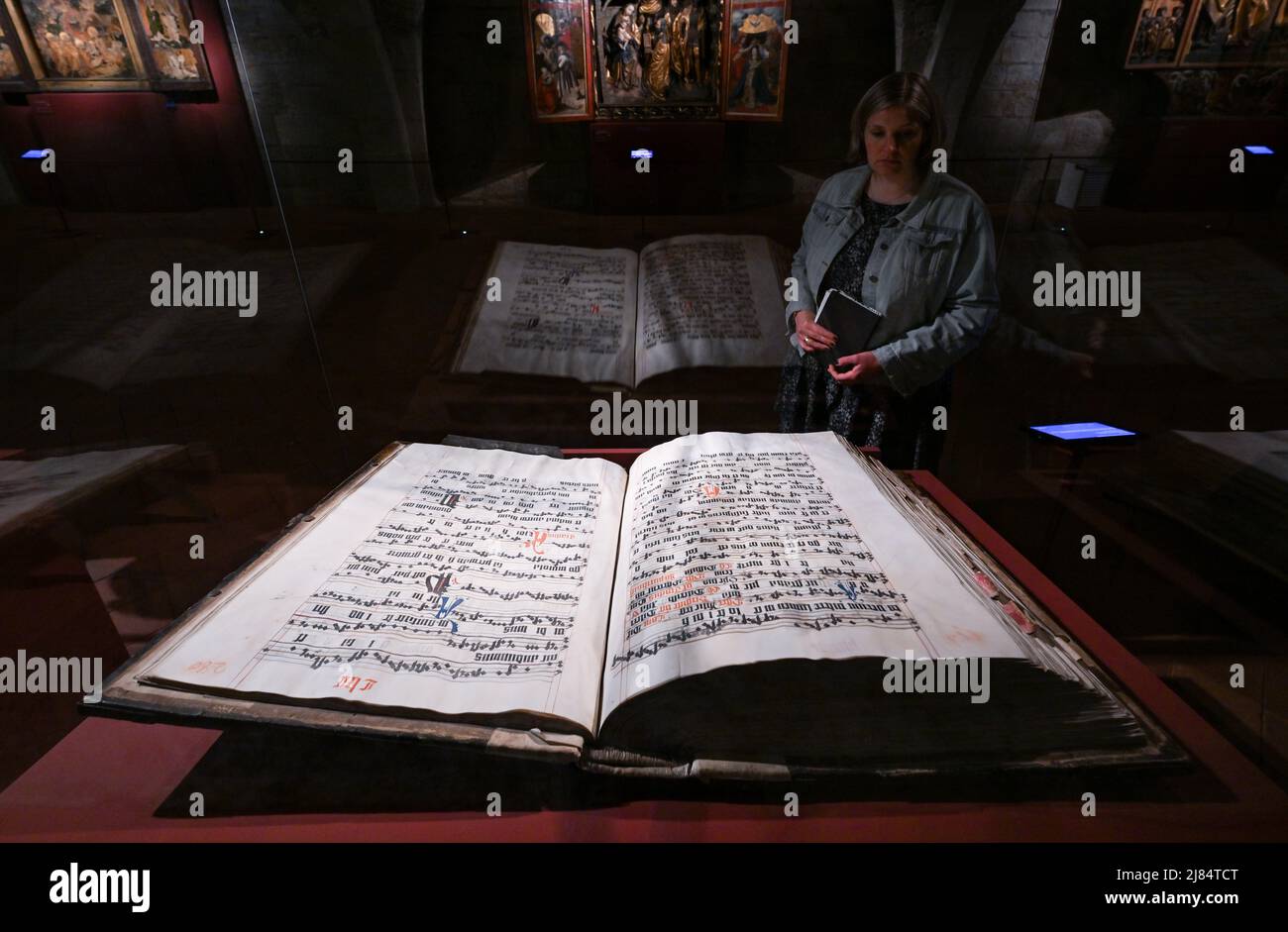 Naumburg, Germany. 10th May, 2022. A 500-year-old choir book will be on ...