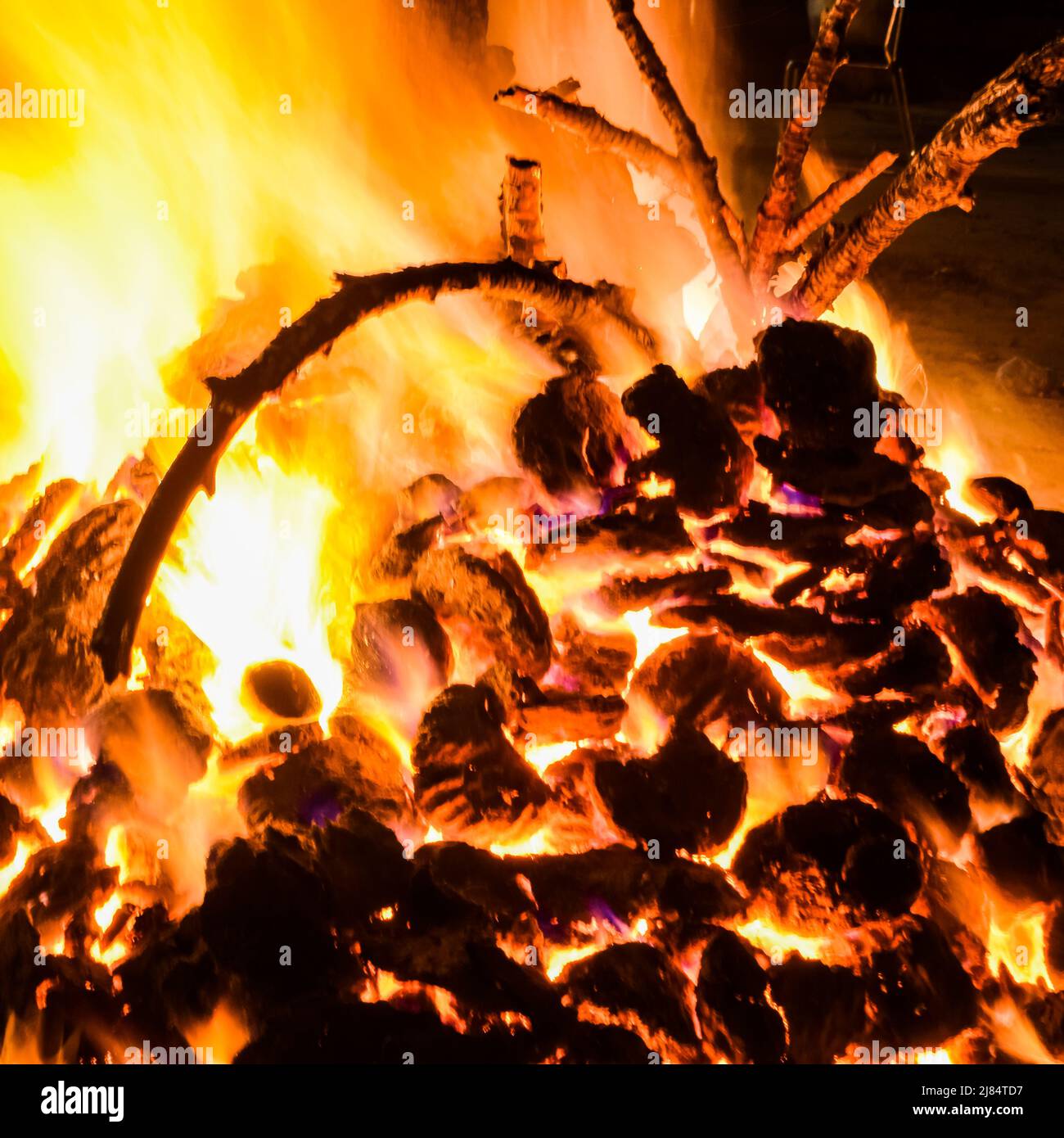 Fire flames on black background, Blaze fire flame texture background ...