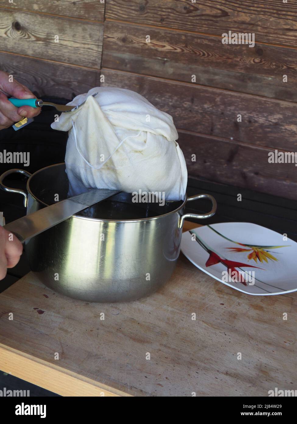 Cooking Cappello del Prete traditional boiled meat from Emilia Romagna ...
