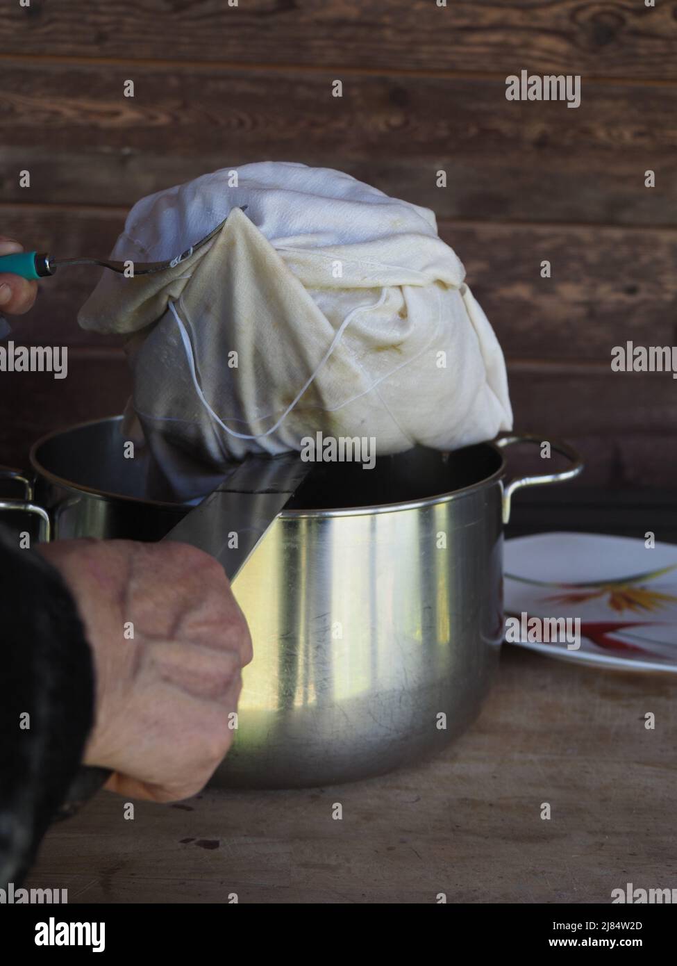 Cooking Cappello del Prete traditional boiled meat from Emilia Romagna ...