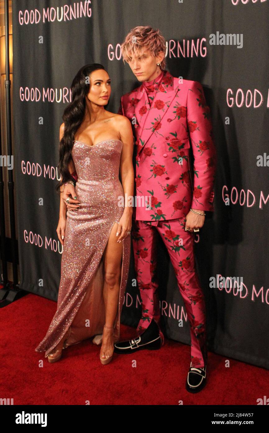 Megan Fox and Colson Baker (Machine Gun Kelly) arrive at the premiere ...