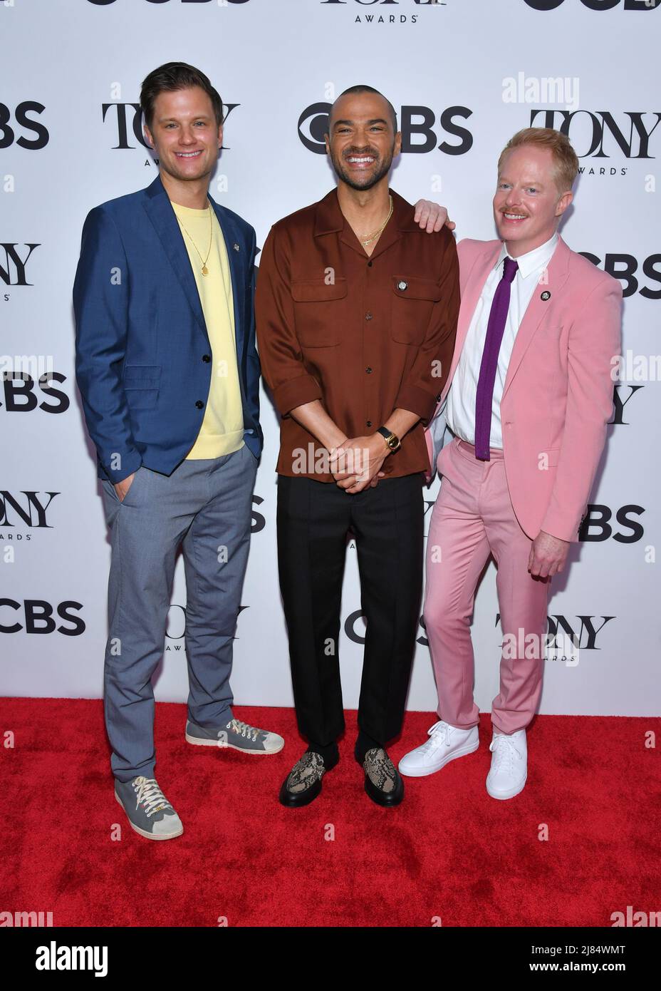 (L-R) Michael Oberholtzer, Jesse Williams and Jesse Tyler Ferguson ...
