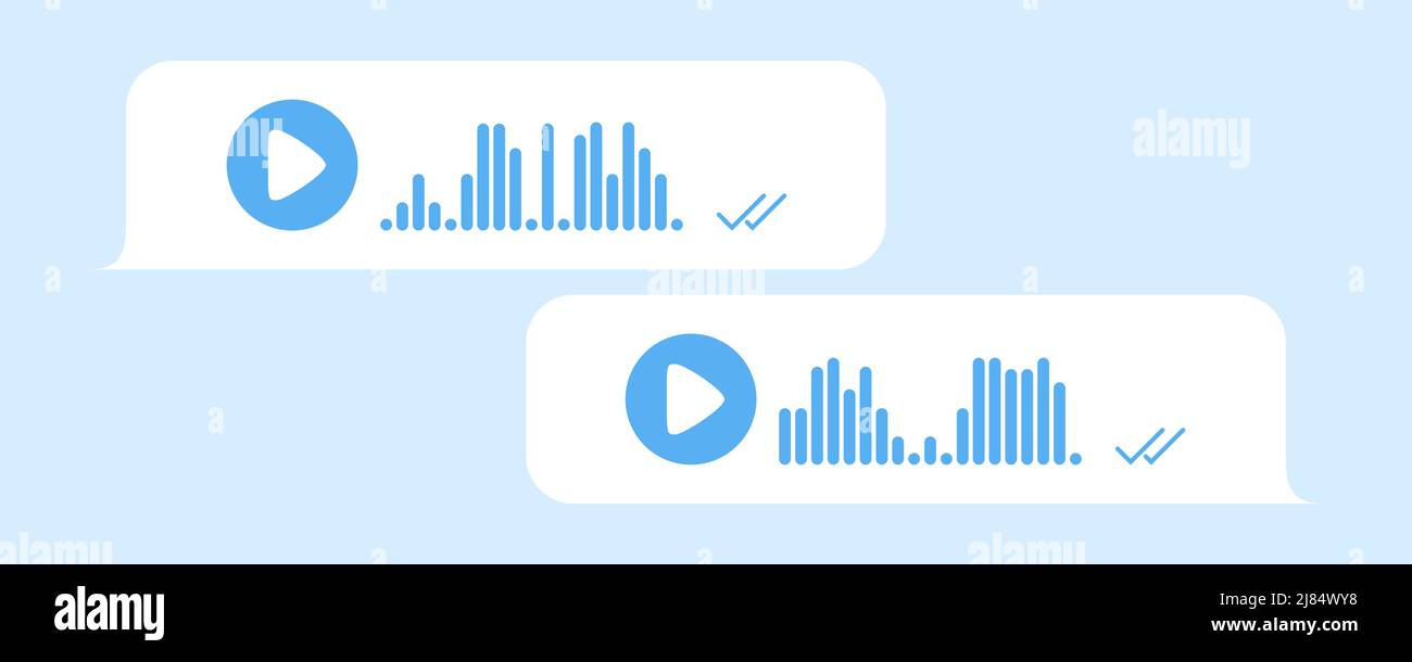 Recording of audio message template. Dialogue with audio records in ...
