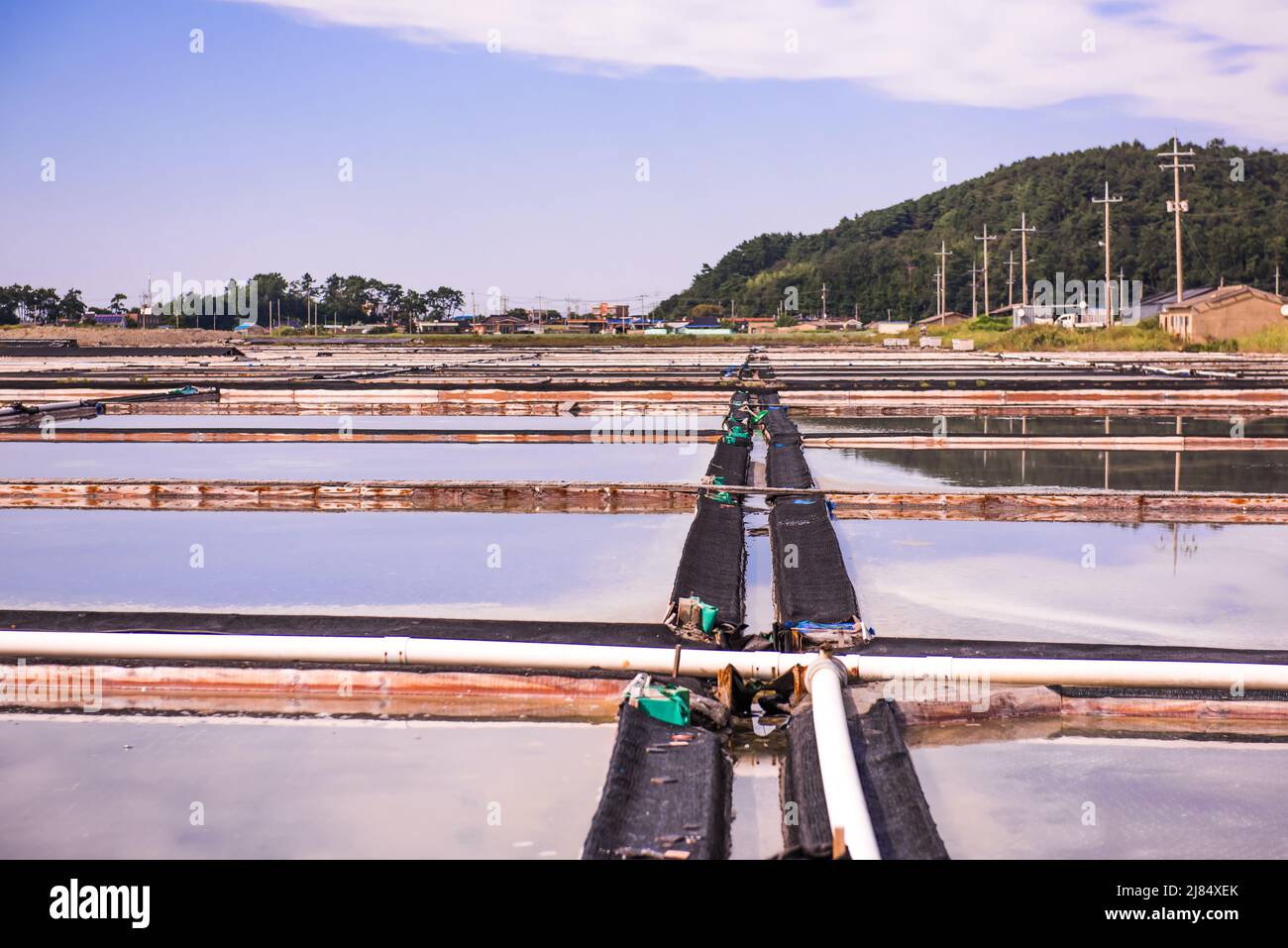 Panoramic salt evaporation pond hi-res stock photography and images - Alamy