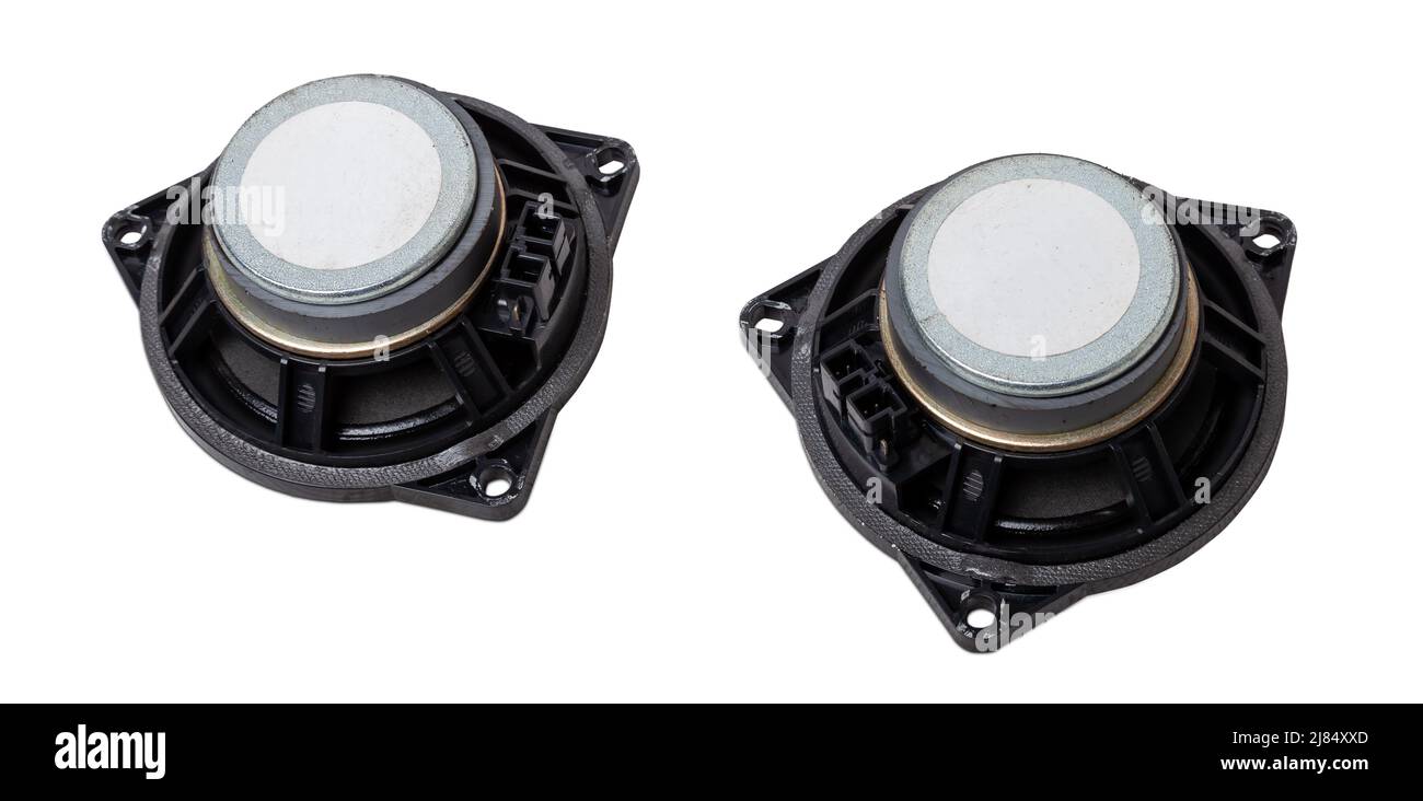Two speakers of an acoustic system - an audio for playing music in a ...