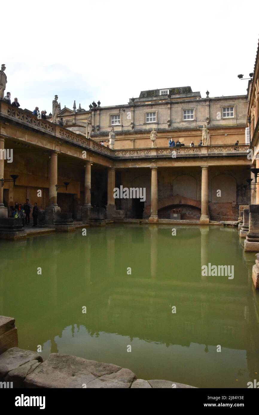 The Great Bath, Roman Baths, Bath, England Stock Photo - Alamy