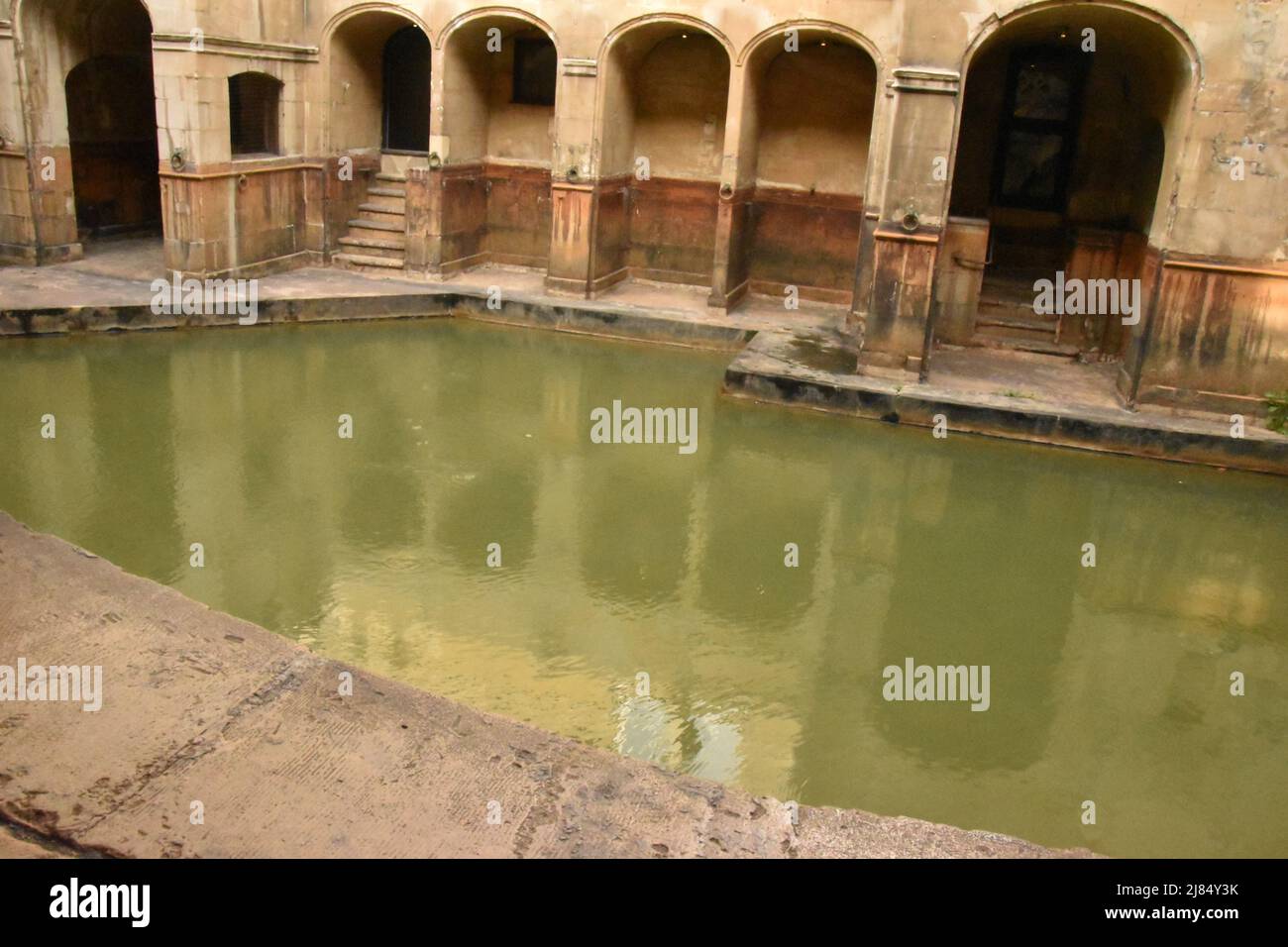 The Sacred Pool, Roman Baths, Bath, England Stock Photo - Alamy
