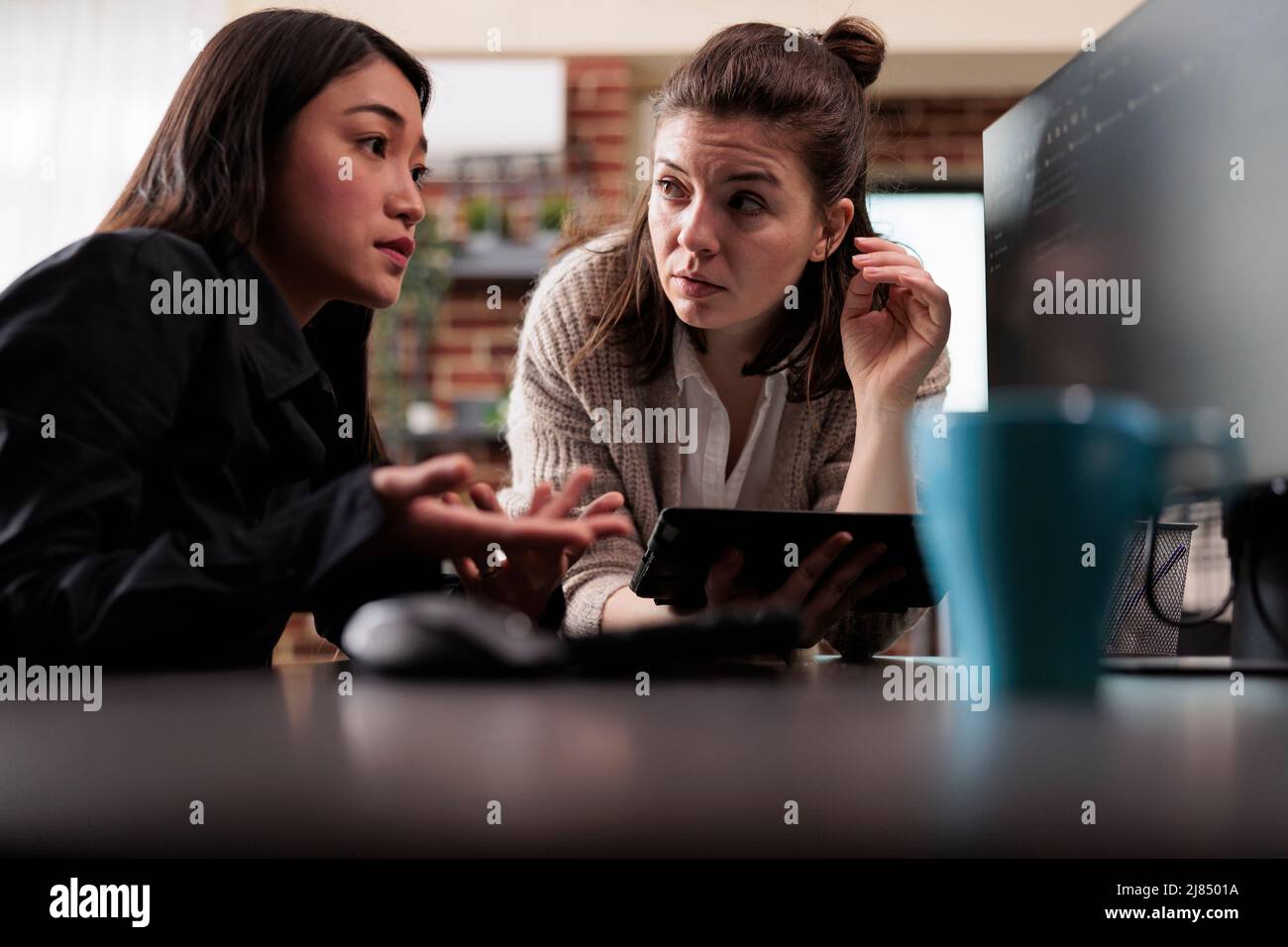 Blockchain developing engineer using high technology software to defend ...