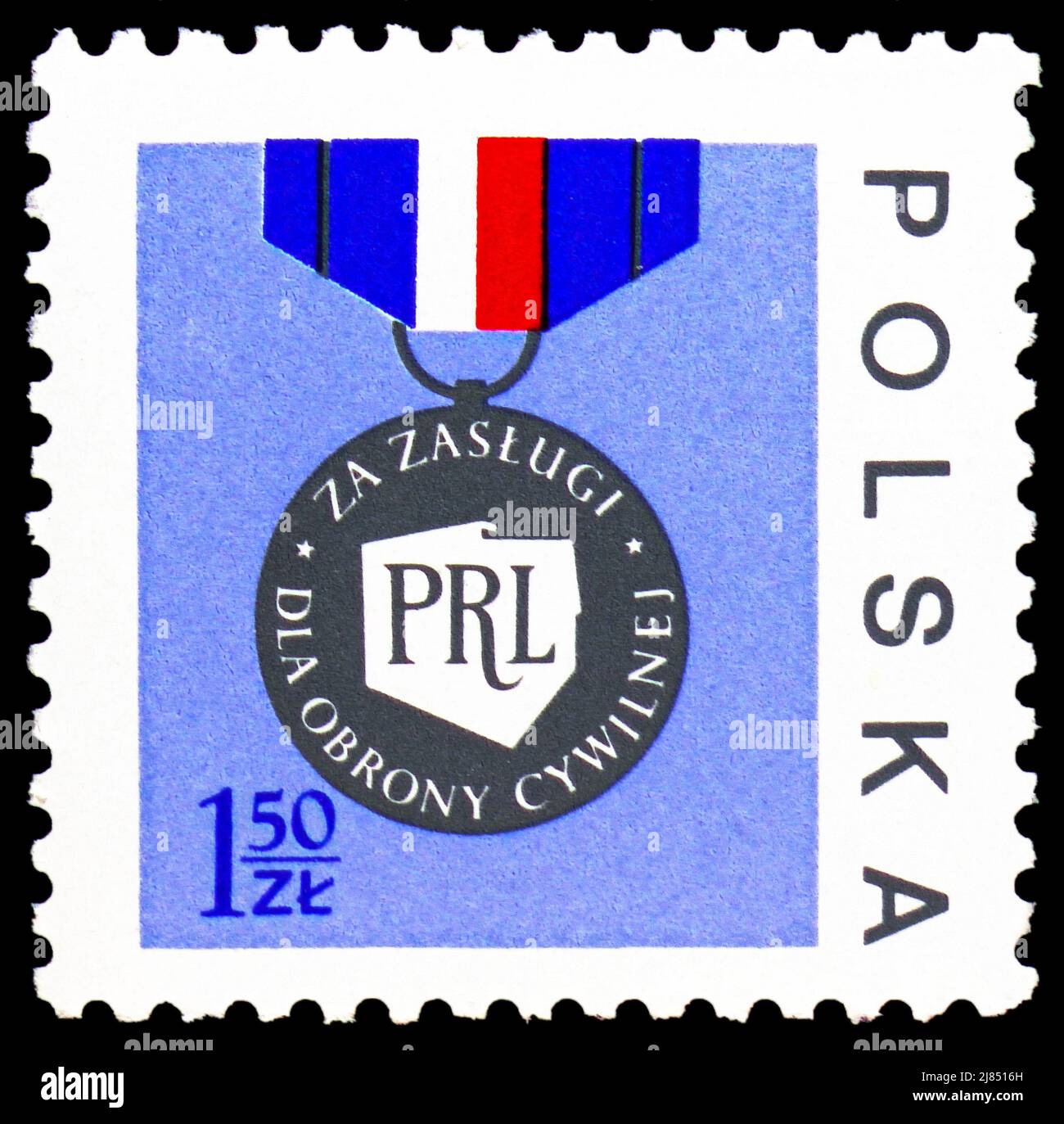 MOSCOW, RUSSIA - APRIL 10, 2022: Postage stamp printed in Poland shows ...