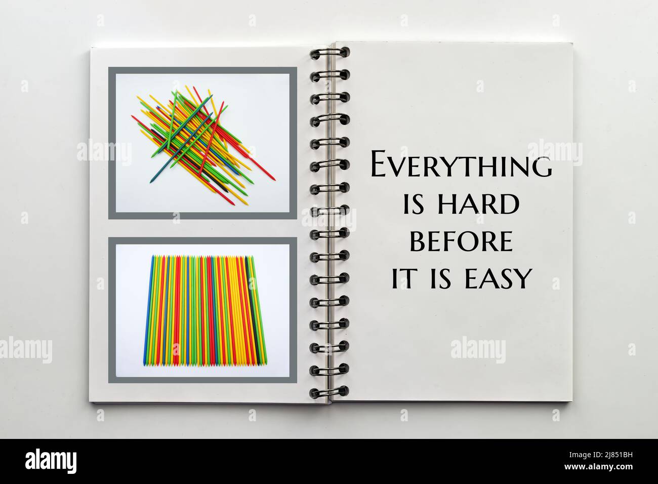 Everything is hard before it's easy. Motivational and inspirational ...