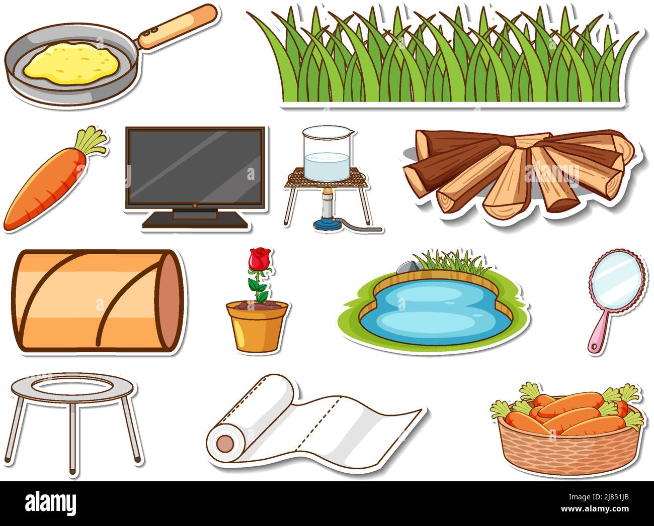 Everyday objects as art Stock Vector Images - Alamy