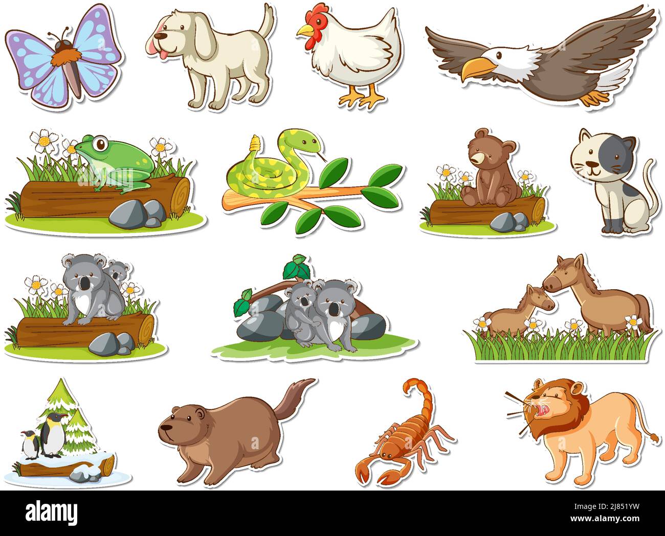 African frogs Stock Vector Images - Alamy