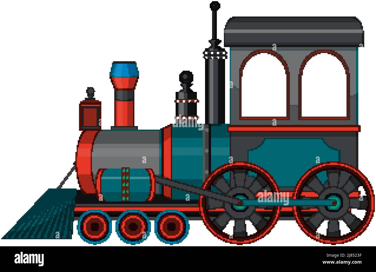 Animated Steam Engine Train