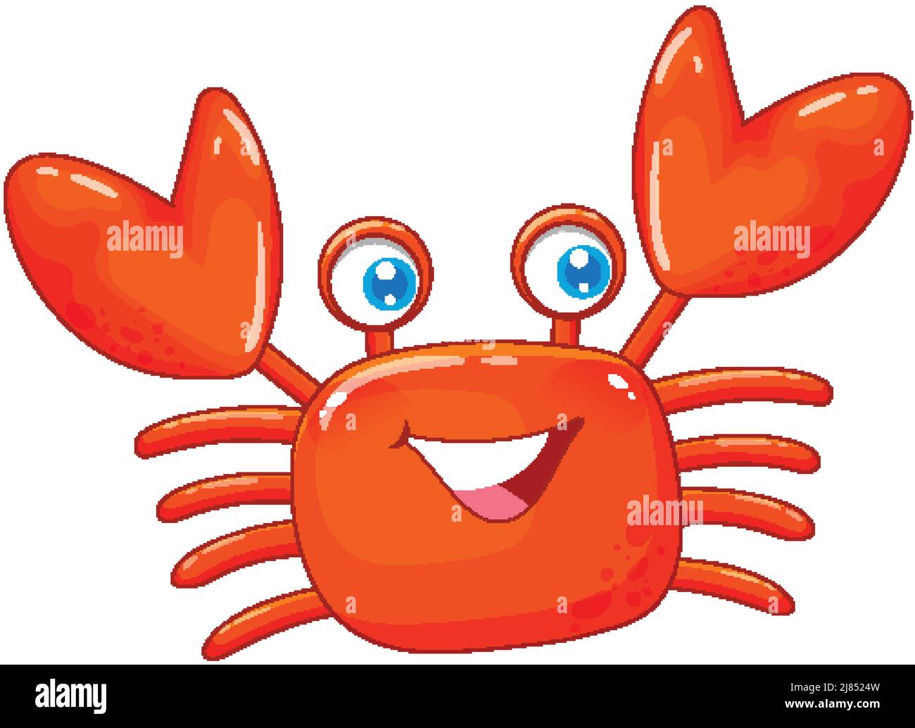 Red crab in cartoon design illustration Stock Vector Image & Art - Alamy