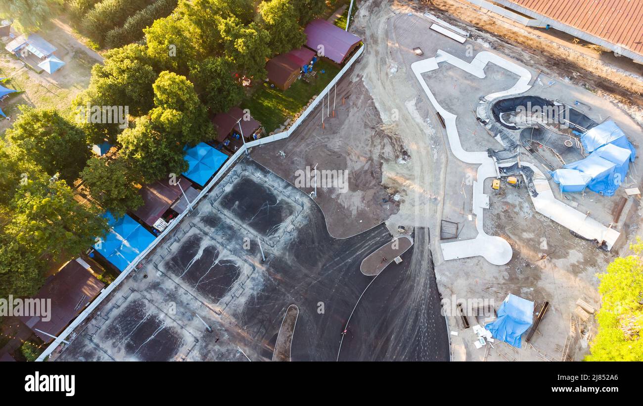 construction of a large residential complex Stock Photo - Alamy